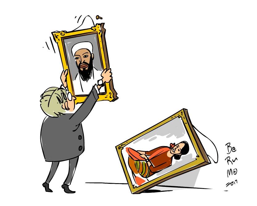 They no need Aung San Suu Kyi by Cartoon Beruma - MoeMaKa in English